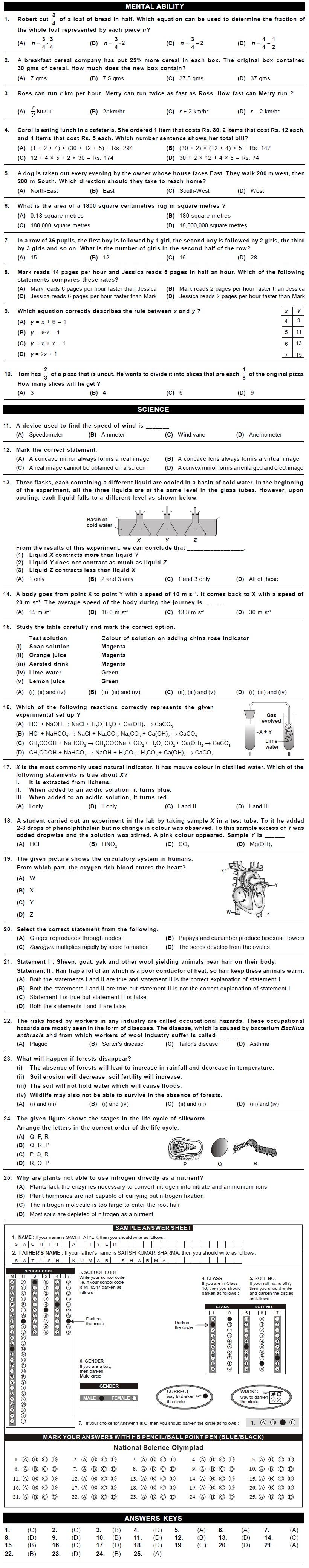 NSO Sample Papers For Class 7 IndCareer Schools NSO Sample Papers For Class 7 IndCareer Schools