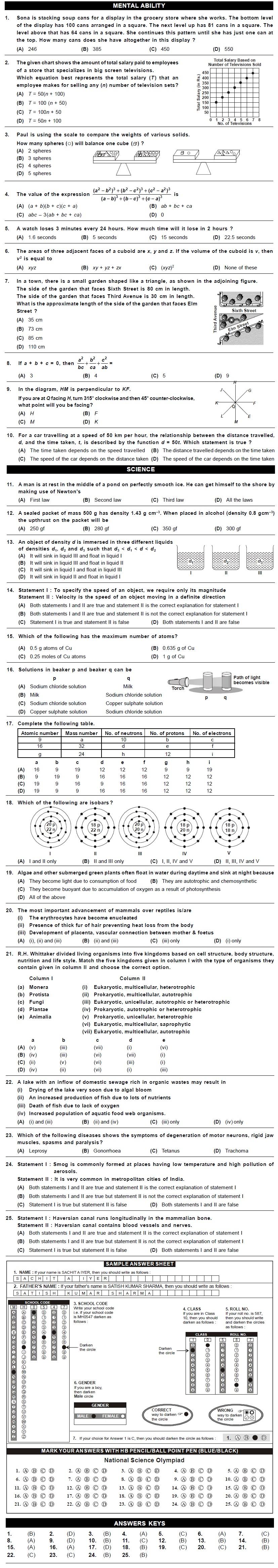 NSO Sample Papers For Class 9 IndCareer Schools NSO Sample Papers For Class 9 IndCareer Schools