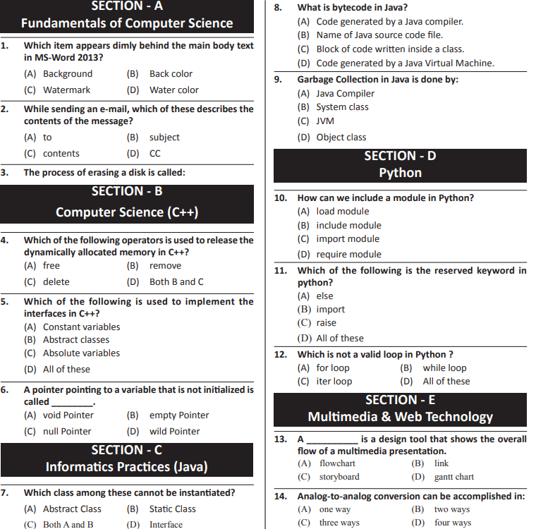 Silverzone iiO Syllabus and Sample Papers for Class 12 - IndCareer Schools