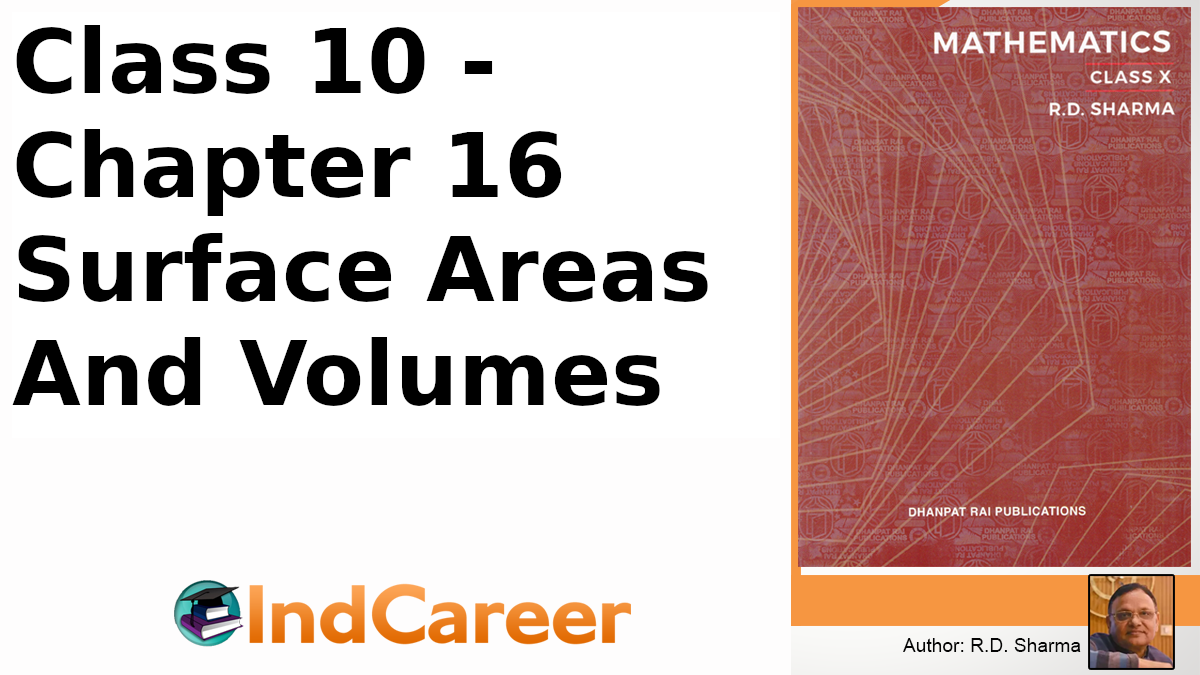 RD Sharma Solutions for Class 10, maths Chapter 16 - IndCareer Schools
