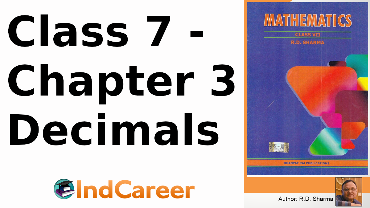 RD Sharma Solutions for Class 7, maths Chapter 3 - IndCareer Schools