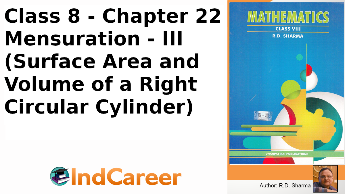 RD Sharma Solutions for Class 8, maths Chapter 22 - IndCareer Schools