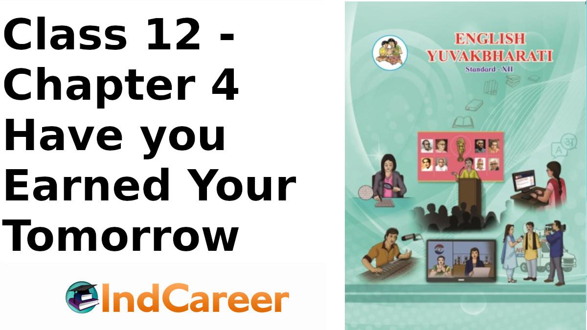 Maharashtra Board for Class 12, English Ch 4 - IndCareer Schools