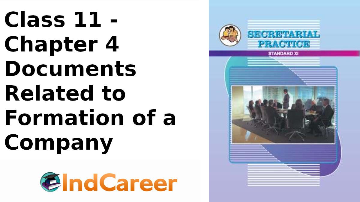 Maharashtra Board for Class 11, Secretarial Ch 4 - IndCareer Schools
