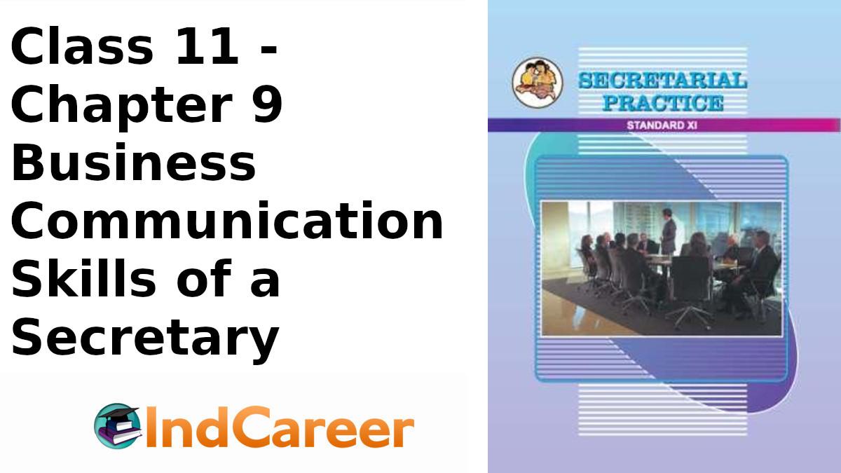 Maharashtra Board for Class 11, Secretarial Ch 9 - IndCareer Schools