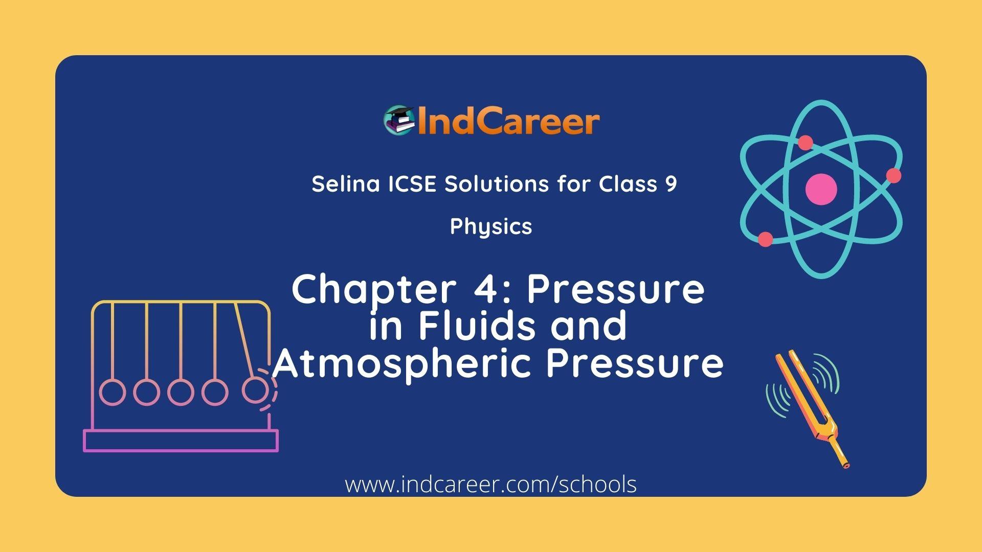 Selina Solutions for Class 9, Physics Chapter 4 - IndCareer Schools