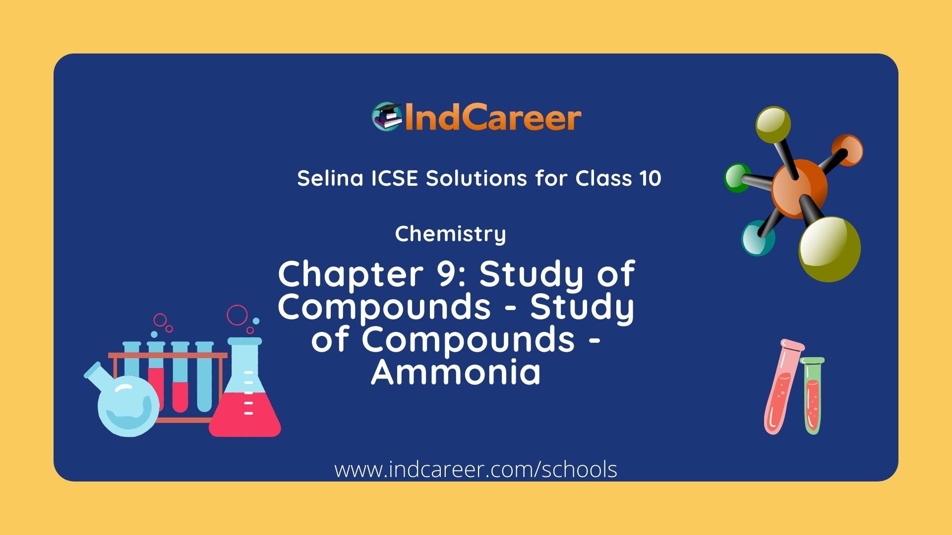 Selina Solutions for Class 10, Chemistry Chapter 9 - IndCareer Schools