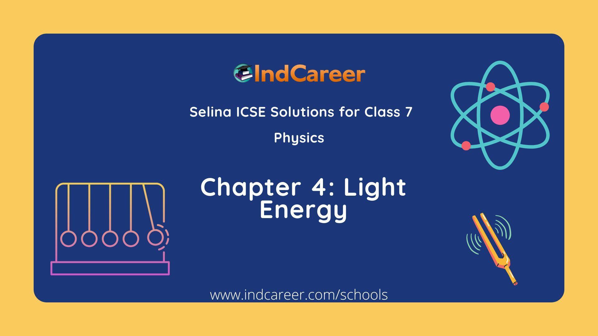 Selina Solutions for Class 7, Physics Chapter 4 - IndCareer Schools