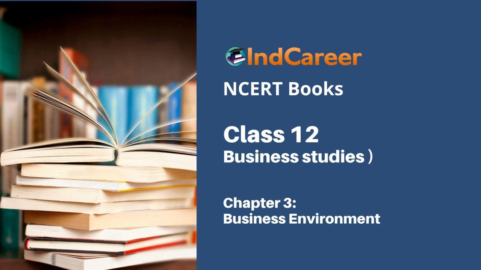 NCERT Book for Class 12 Business Studies Chapter 3 Business