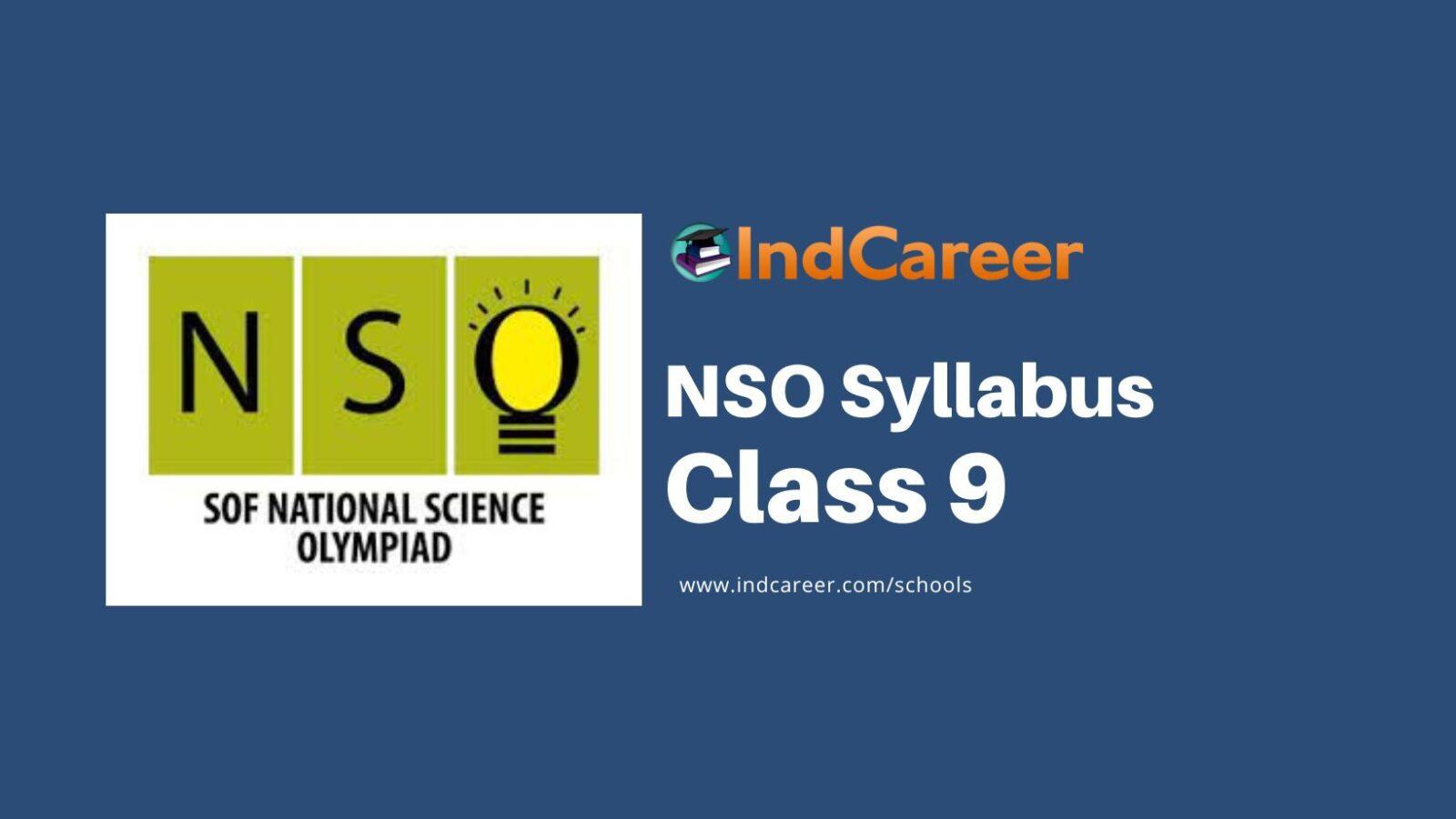 NSO Syllabus Class-9 - IndCareer Schools