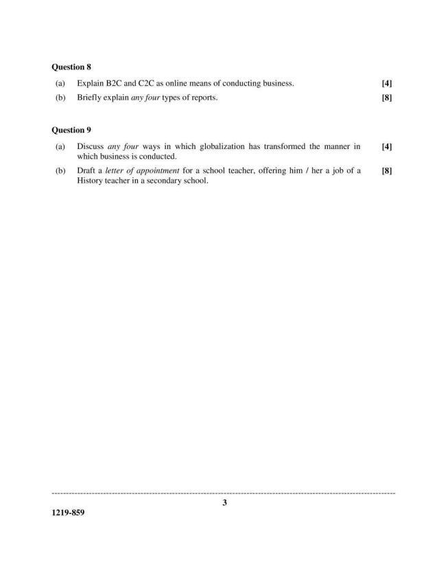 ISC Class 12 BUSINESS STUDIES (SQP & AK) Specimen Paper 2025 ...