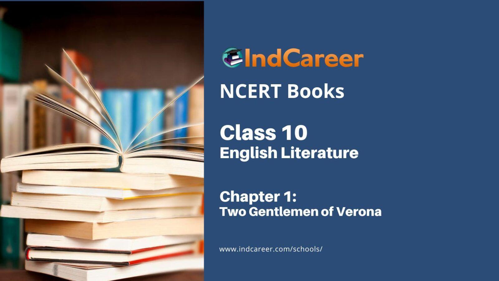 NCERT Book for Class 10 English Chapter 1 Two Gentlemen