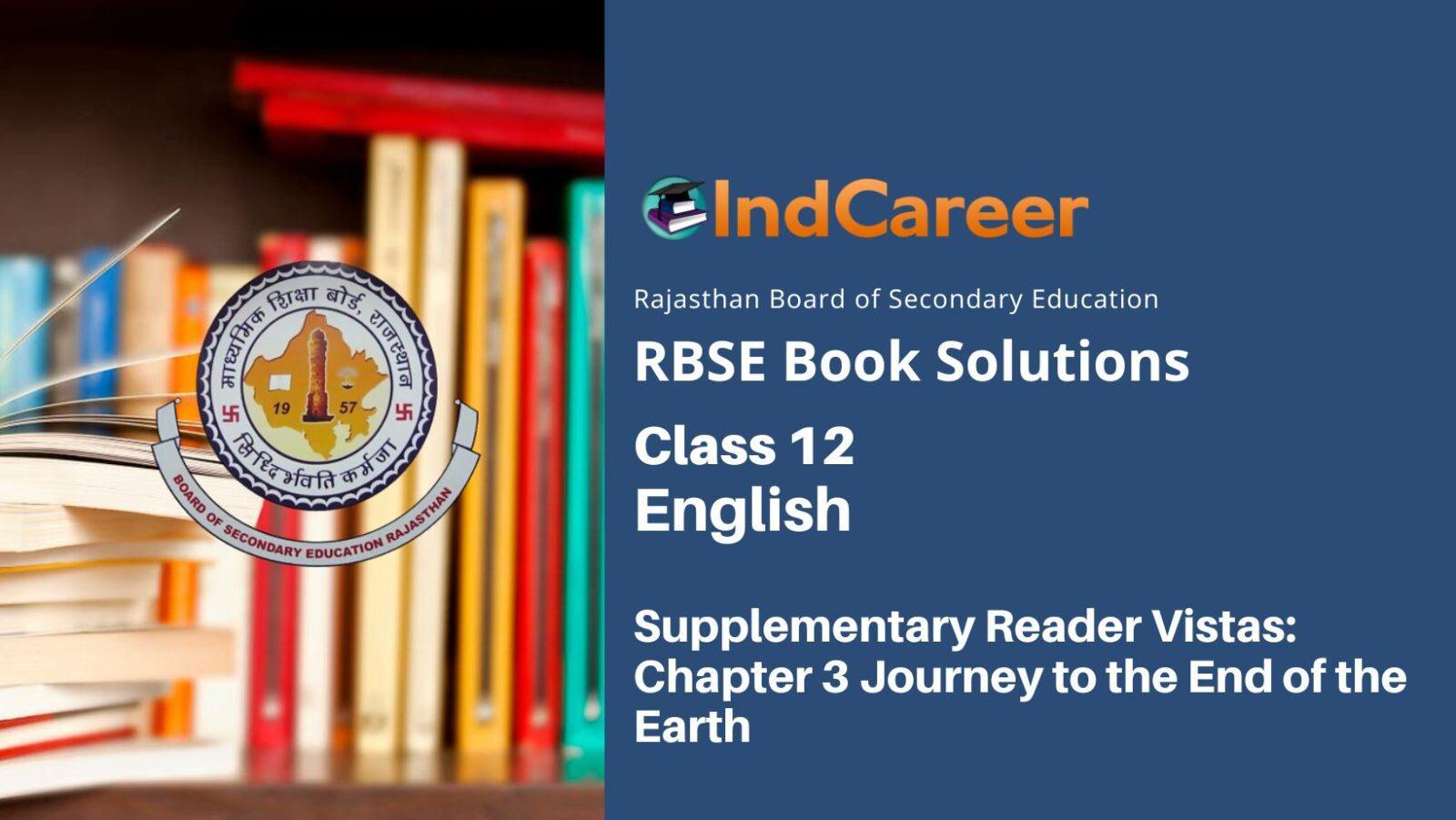 RBSE Solution for Class 12 English Supplementary Reader Vistas: Chapter ...