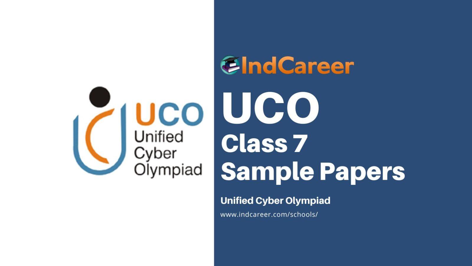UCO Sample Papers for Class 7 - IndCareer Schools