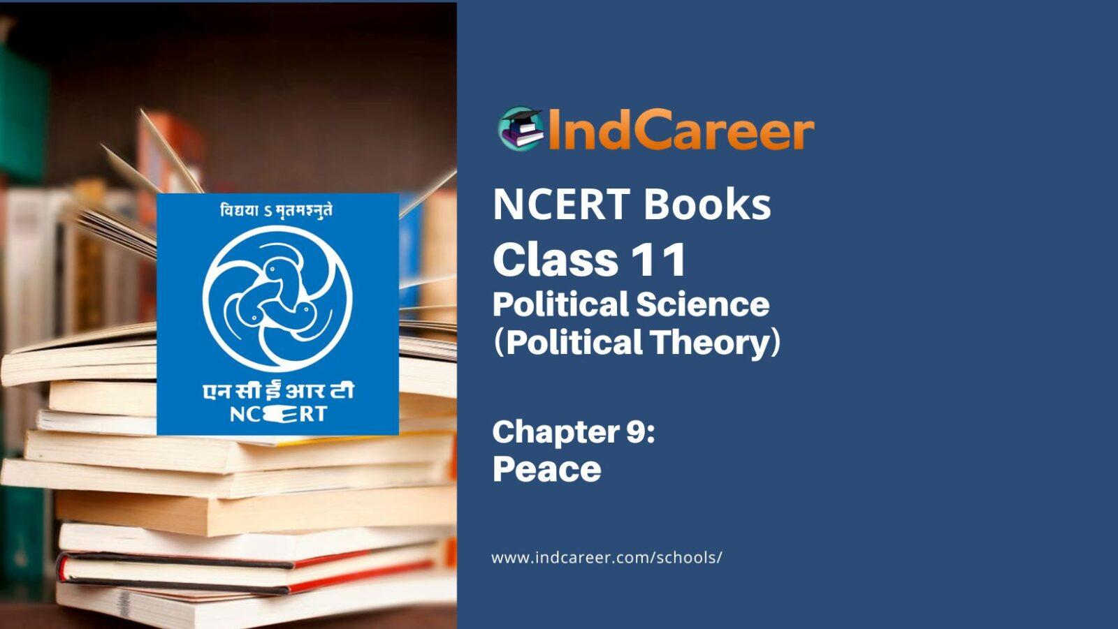 NCERT Book for Class 11 Political Science Chapter 9 Peace