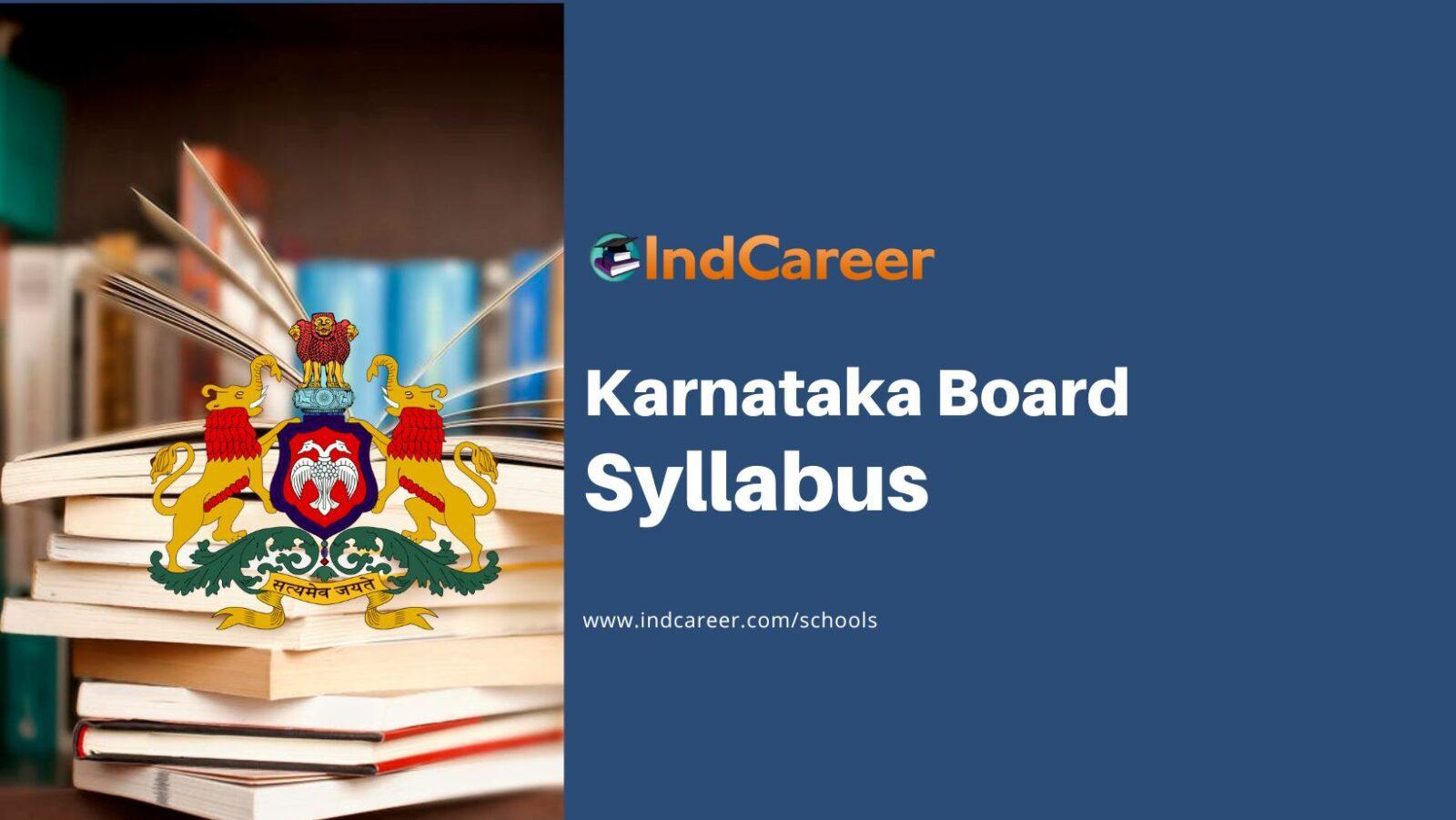Karnataka Board Syllabus - IndCareer Schools