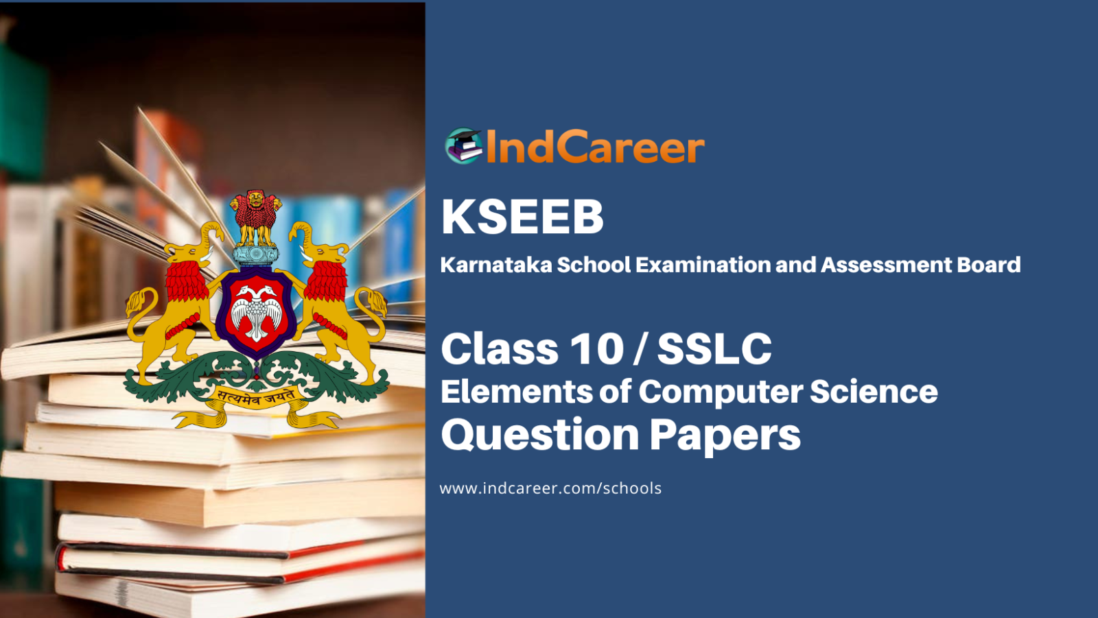 Karnataka Sslc Elements Of Computer Science Question Papers Indcareer Schools