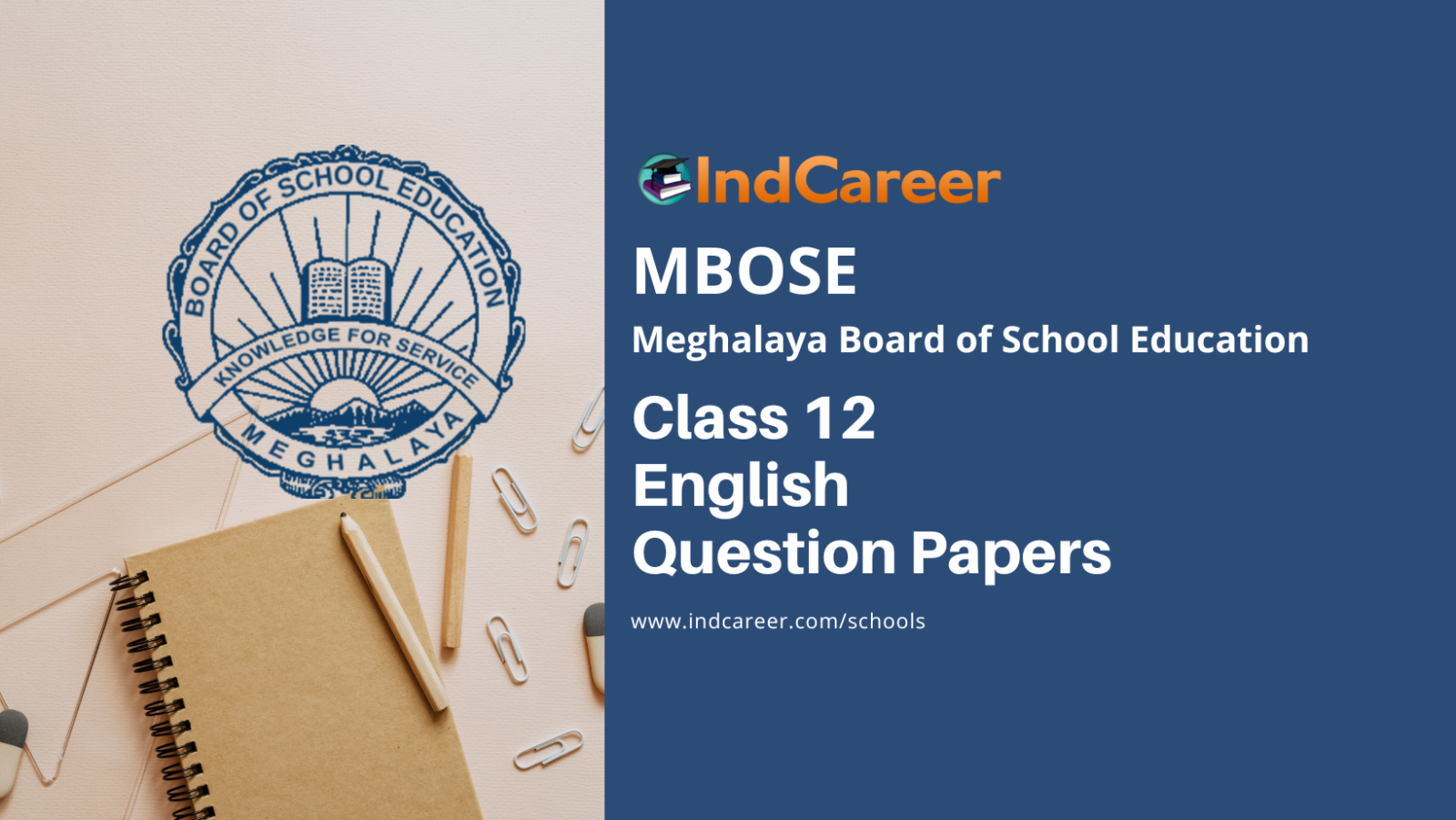 MBOSE Class 12 English Question Papers - IndCareer Schools