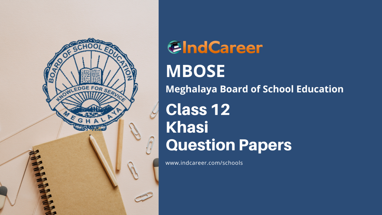 MBOSE Class 12 Khasi Question Papers - IndCareer Schools