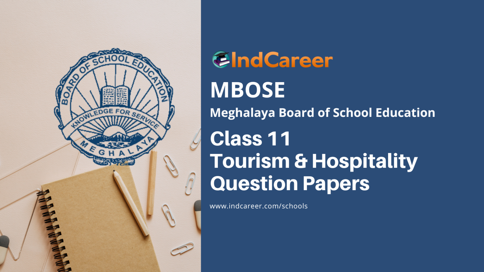 MBOSE Class 11 Tourism & Hospitality Question Papers - IndCareer Schools