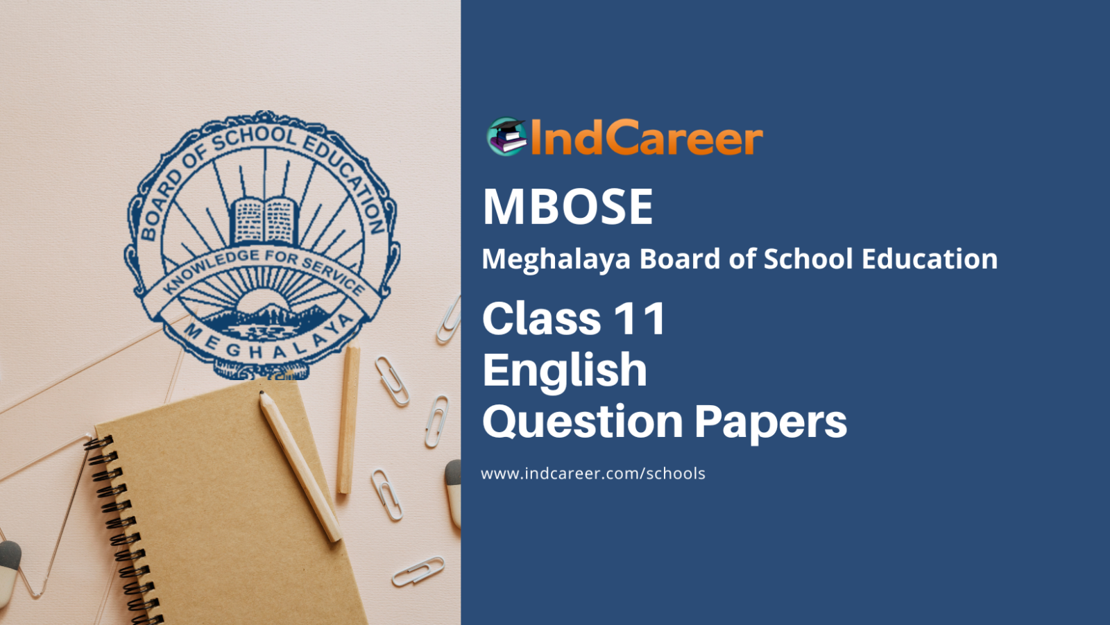 MBOSE Class 11 English Question Papers - IndCareer Schools