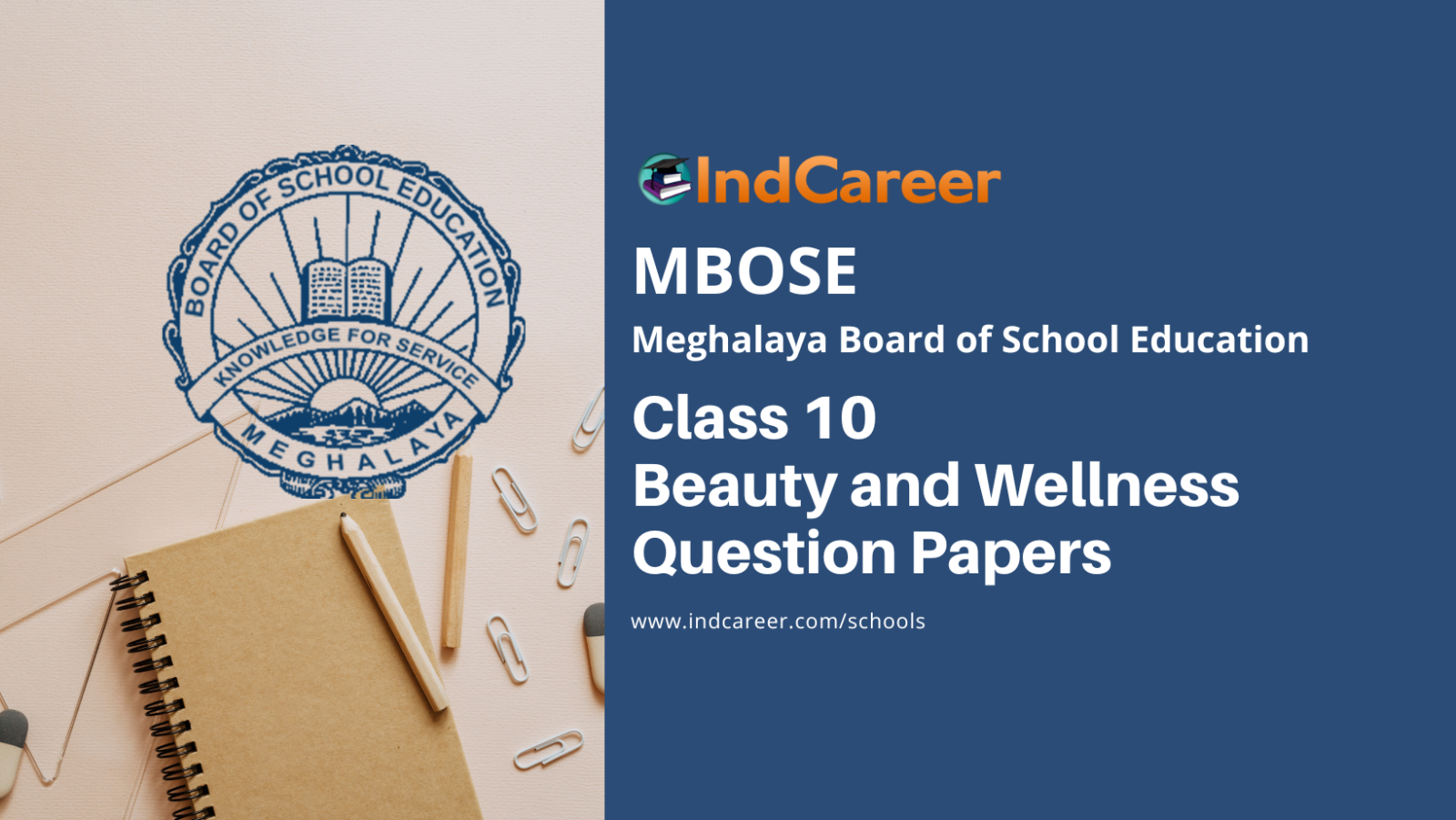MBOSE Class 10 Beauty and Wellness Question Papers - IndCareer Schools