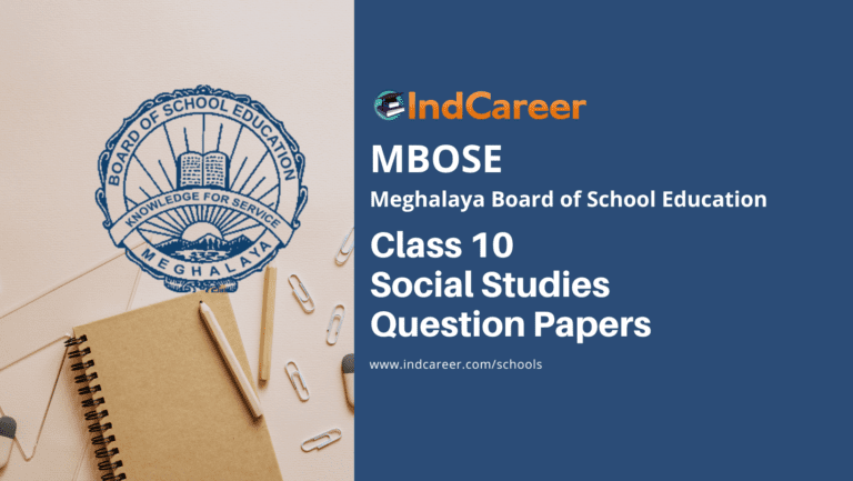 MBOSE Class 10 Social Studies Question Papers - IndCareer Schools