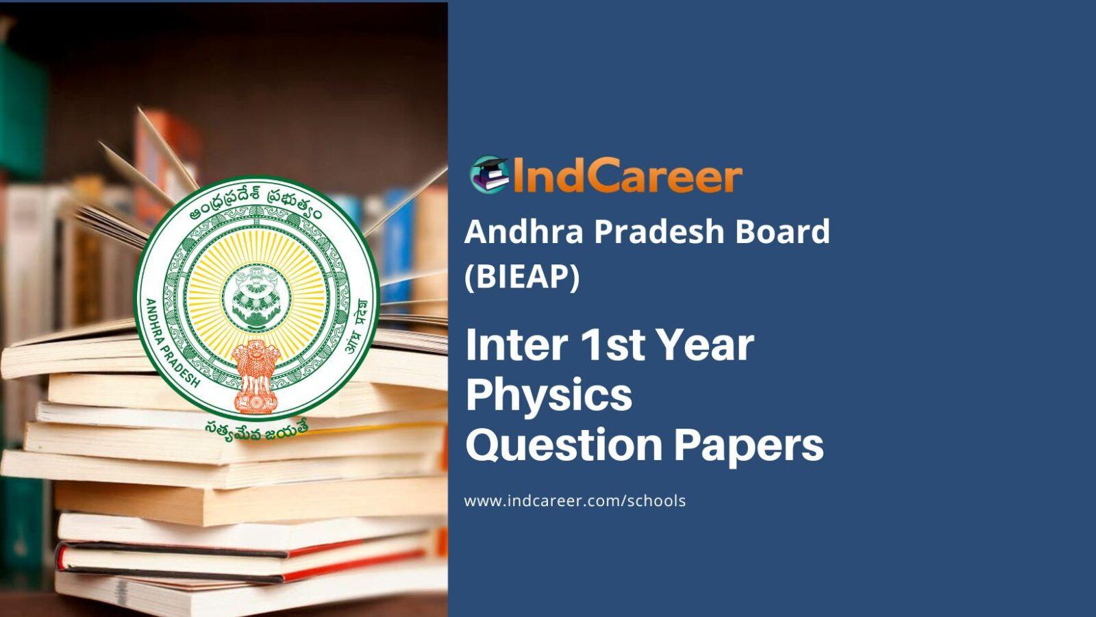 AP Inter 1st Year Physics Question Papers - IndCareer Schools