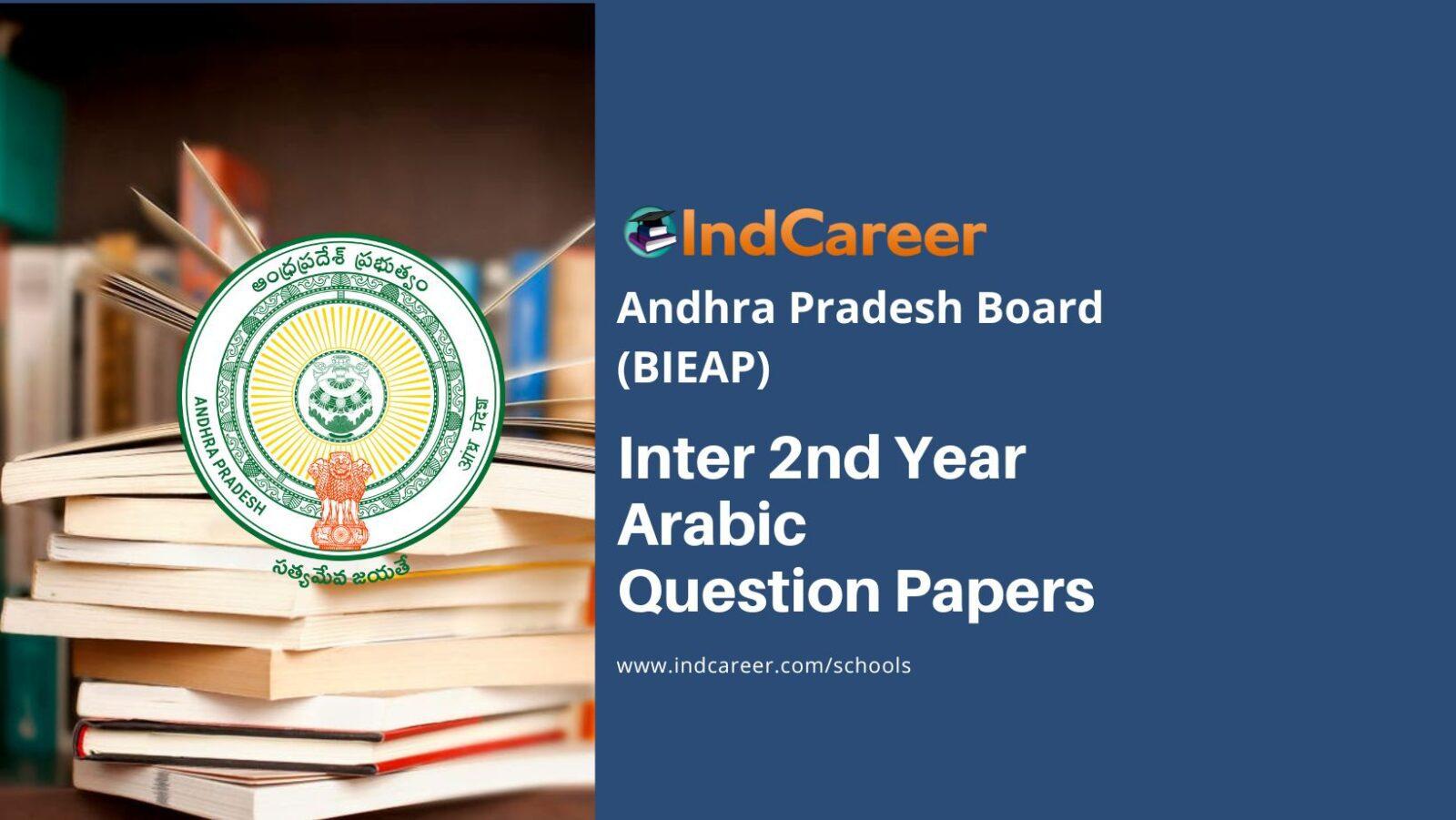 AP Inter 2nd Year Arabic Question Papers - IndCareer Schools