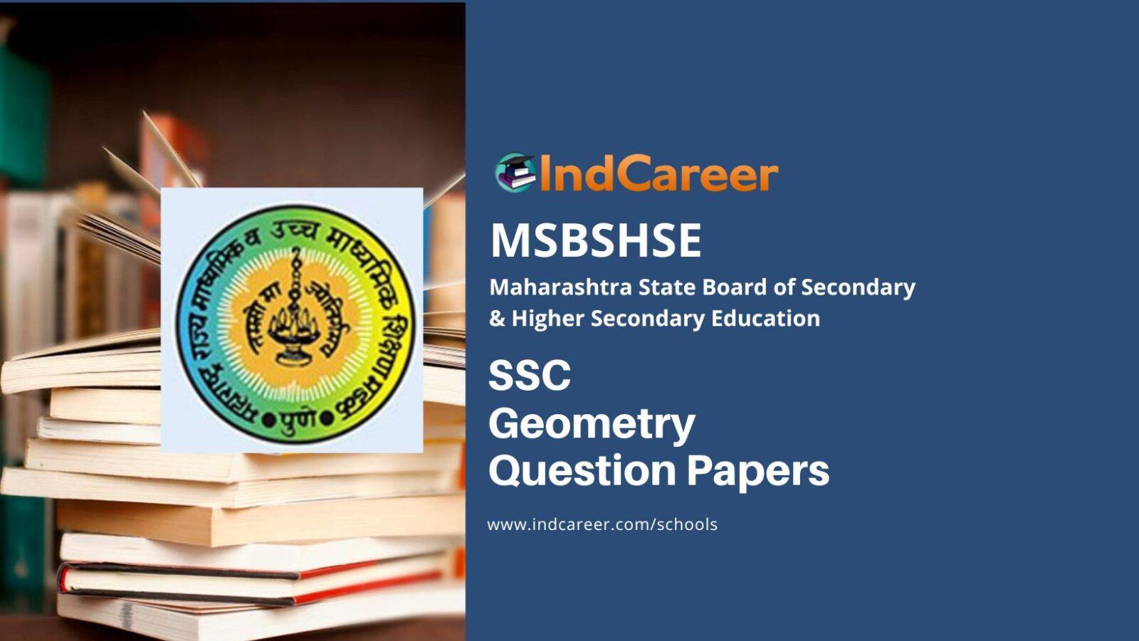 Maharashtra SSC Geometry Question Papers - IndCareer Schools