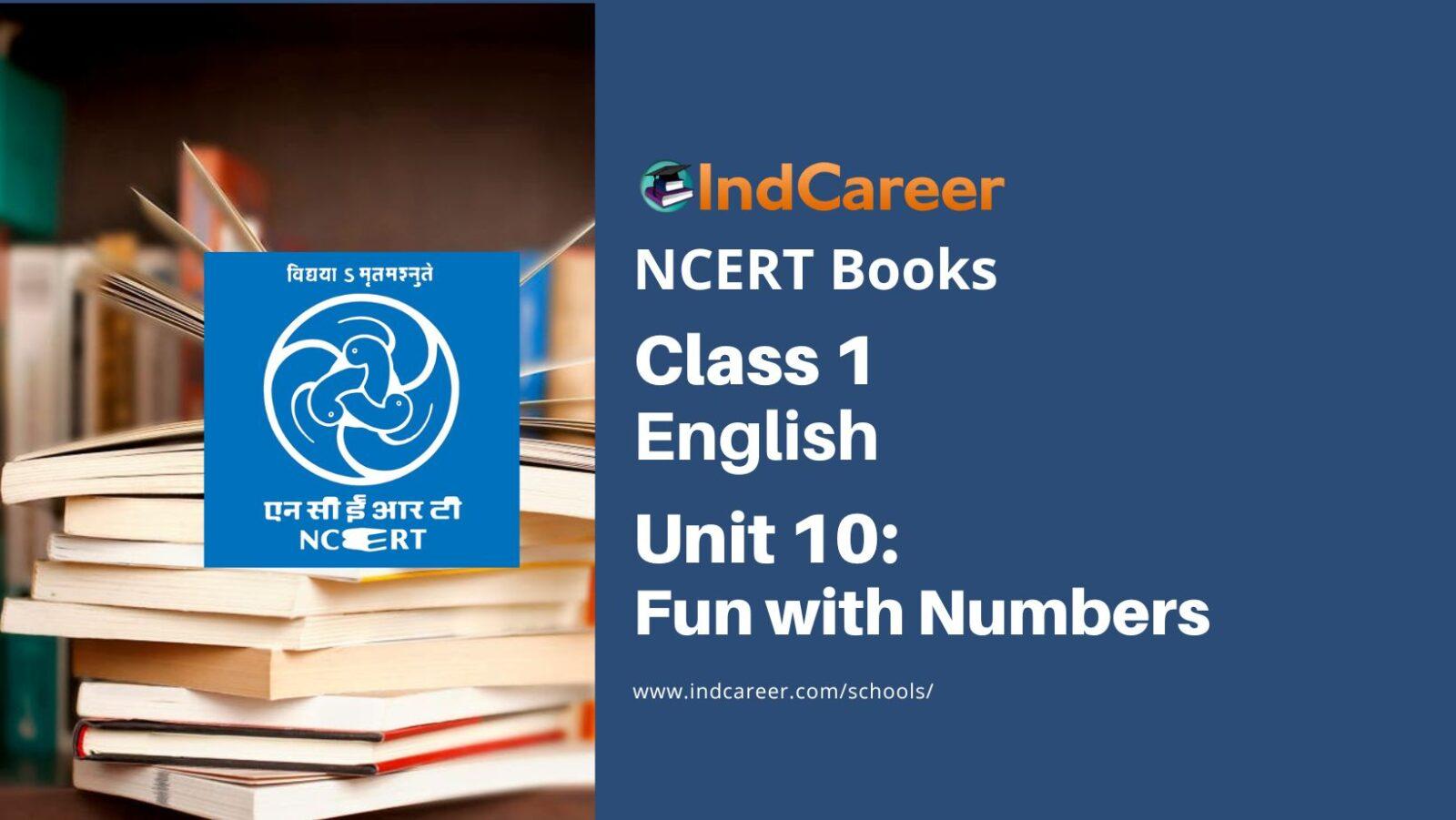 Ncert Book For Class 1 English Raindrop Unit 10 Fun With Numbers