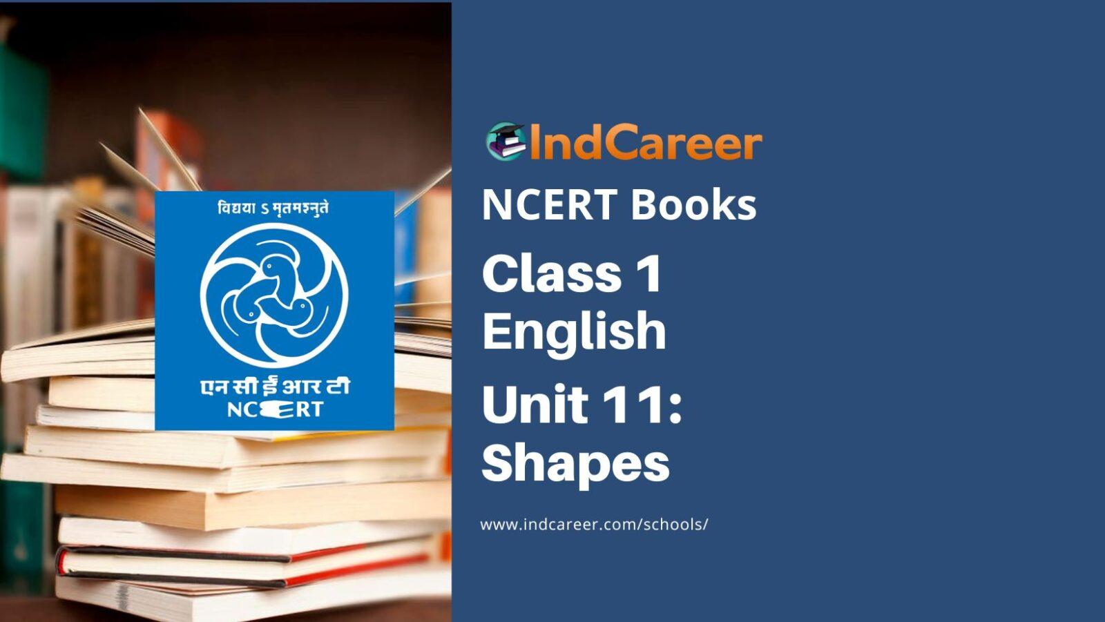 NCERT Book for Class 1 English (Raindrop):Unit 11-Shapes - IndCareer ...