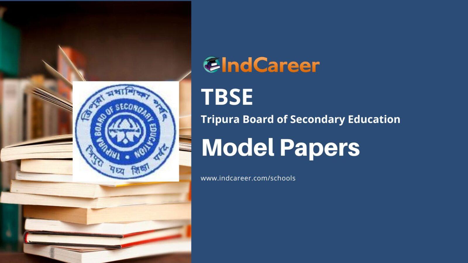 TBSE Model Question Papers - IndCareer Schools