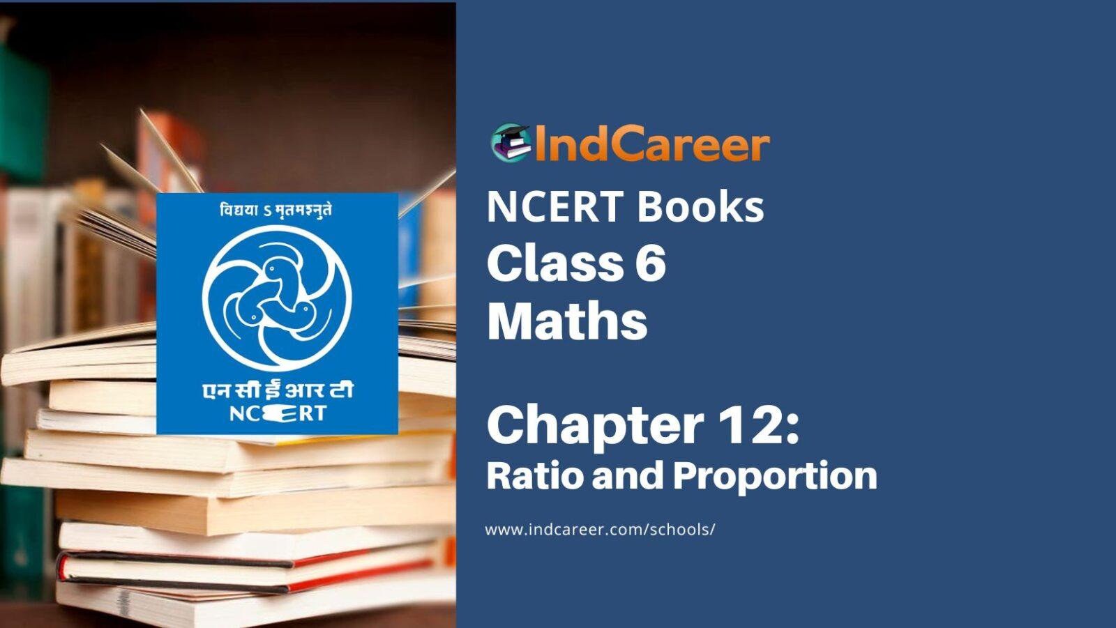 NCERT Book for Class 6 Maths: Chapter 12-Ratio and Proportion ...