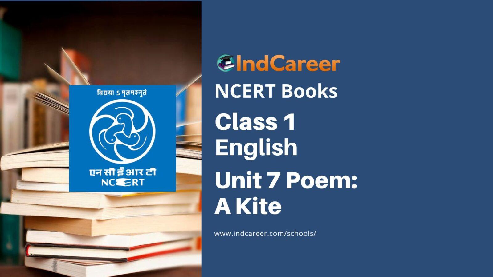 NCERT Book for Class 1 English (Marigold):Unit 7 Poem-A Kite ...