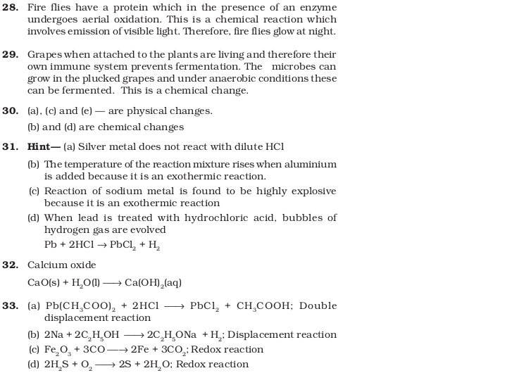 NCERT Exemplar for Class 10, Science Chapter 1 - IndCareer Schools