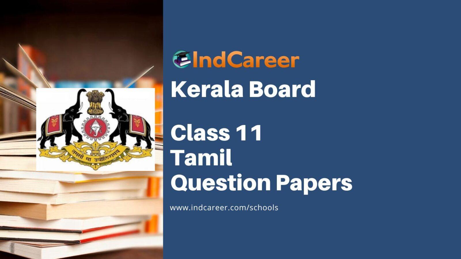 Kerala Plus One Tamil Question Papers - IndCareer Schools