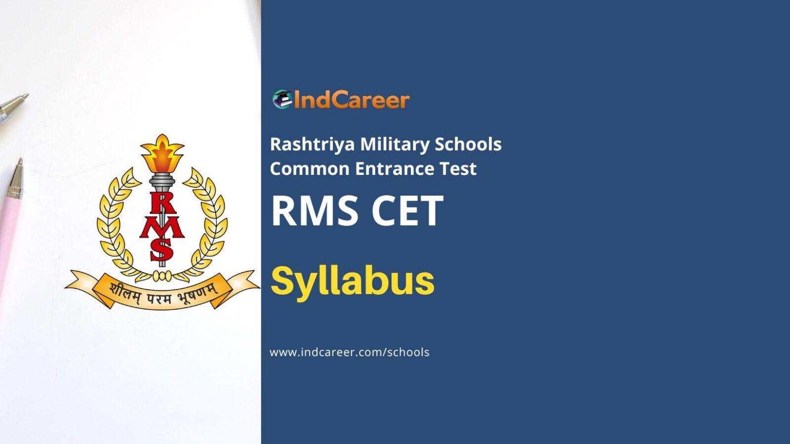 RMS CET Syllabus 2025: Download PDFs - IndCareer Schools
