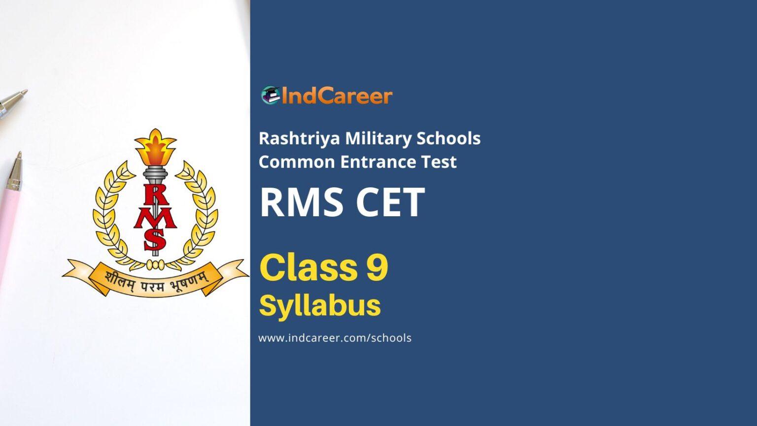 RMS CET Class 9 Syllabus: Download PDFs - IndCareer Schools