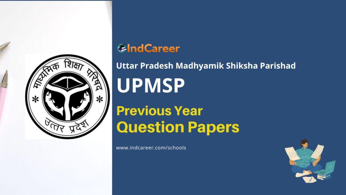 UP Board Previous Year Question Papers: Download UPMSP Question Papers ...