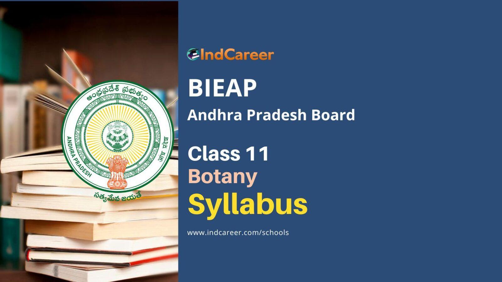 AP Intermediate 1st Year Botany Syllabus - IndCareer Schools