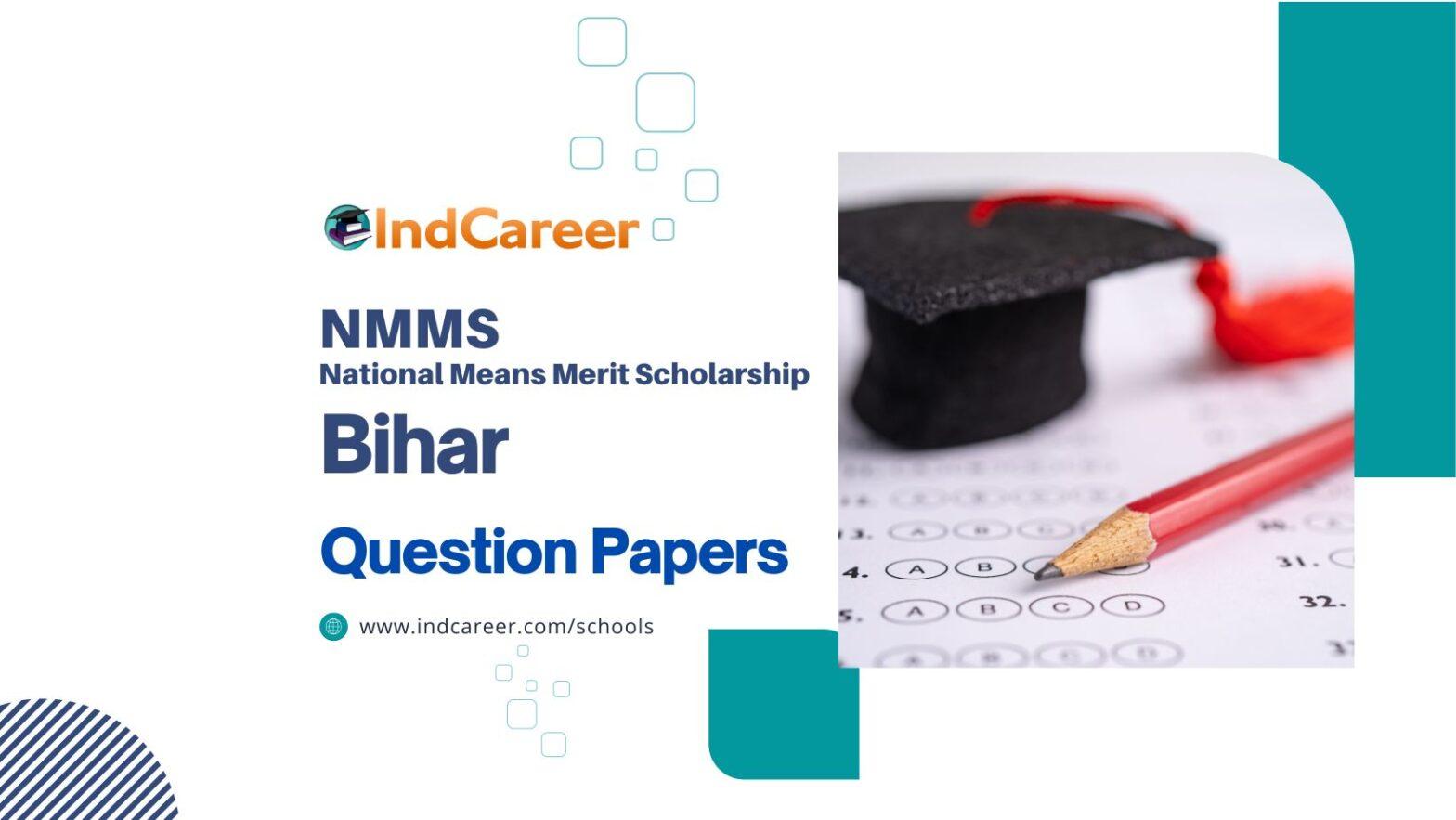 Bihar NMMS Question Papers: Download PDF - IndCareer Schools