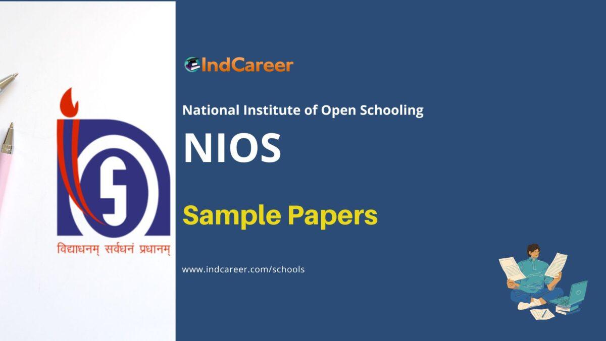 NIOS Sample Papers: Download Model Question Papers - IndCareer Schools