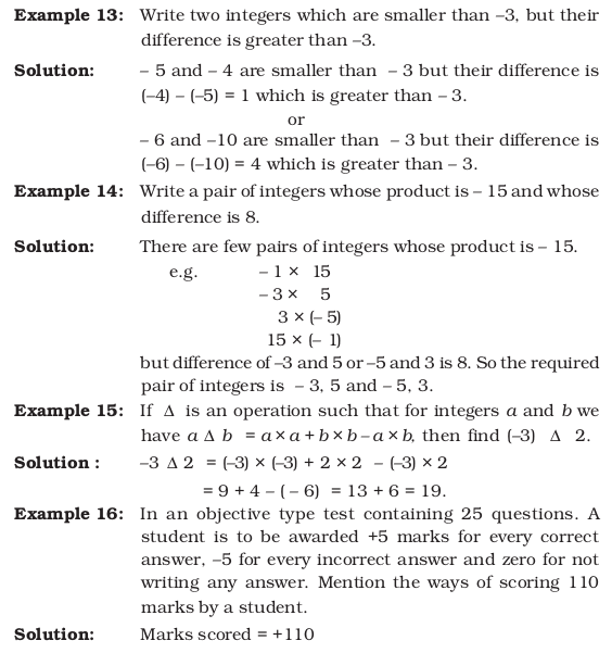 NCERT Exemplar for Class 7, Maths Chapter 1 - IndCareer Schools