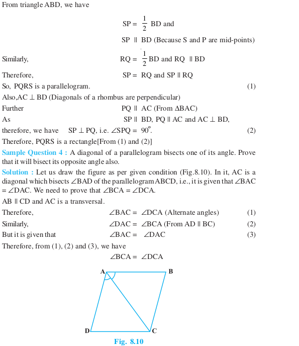 NCERT Exemplar for Class 9, Maths Chapter 8 - IndCareer Schools