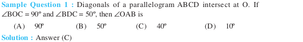 NCERT Exemplar for Class 9, Maths Chapter 8 - IndCareer Schools