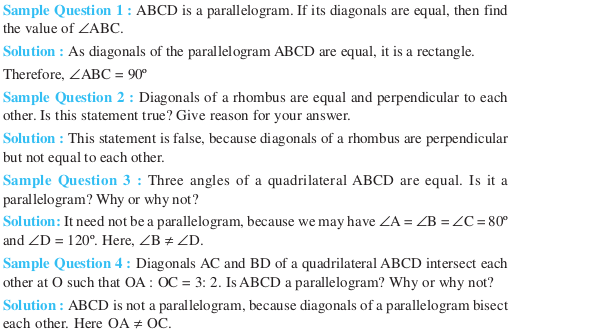 NCERT Exemplar for Class 9, Maths Chapter 8 - IndCareer Schools