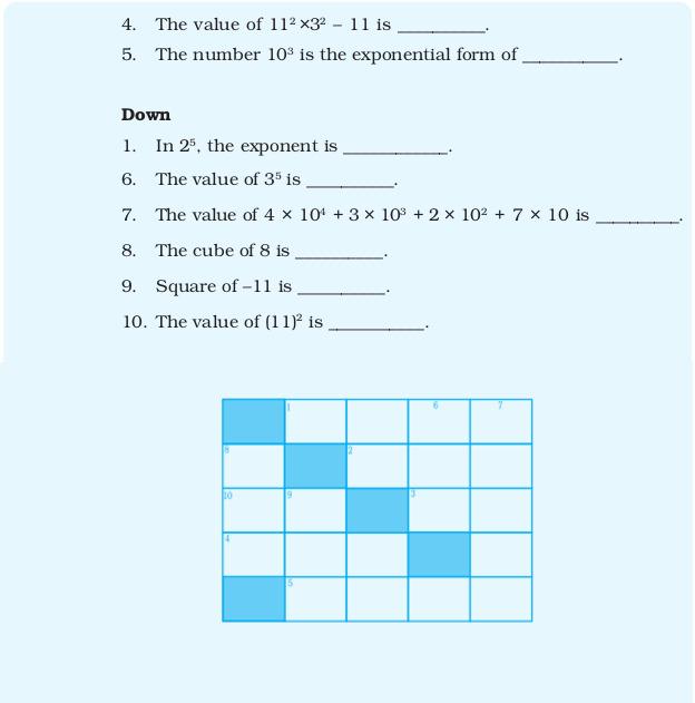 NCERT Exemplar for Class 7, Maths Chapter 1 - IndCareer Schools