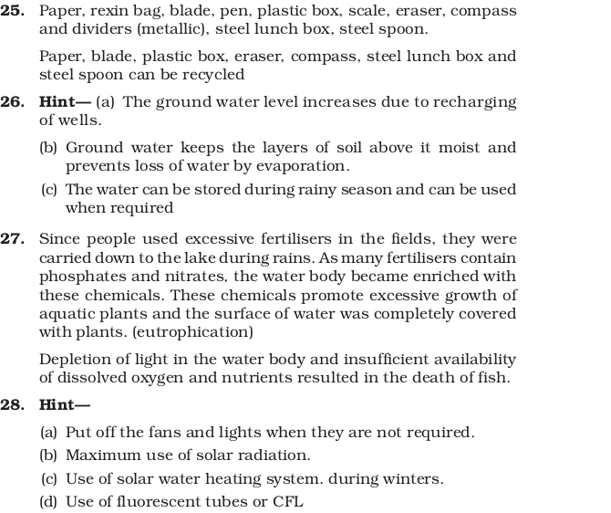 NCERT Exemplar for Class 10, Science Chapter 16 - IndCareer Schools