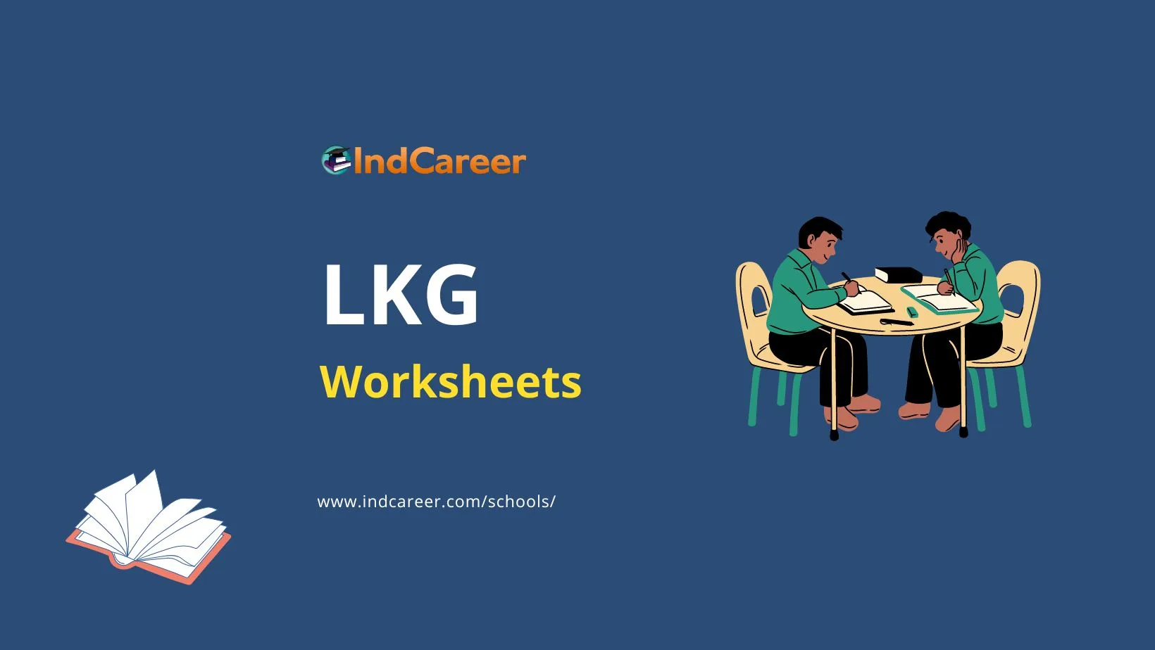 Worksheets for LKG Maths, English, EVS, and Hindi - IndCareer Schools